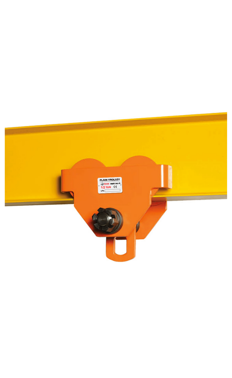Bison Manual Push Travel Beam Trolley – HoistSmarter™